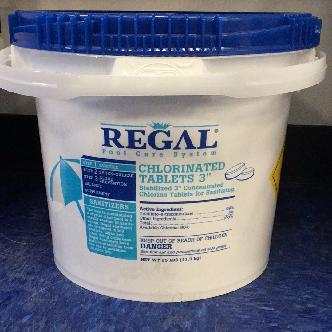 REGAL 3” CHLORINE TABLETS 8lb — Ladners Online